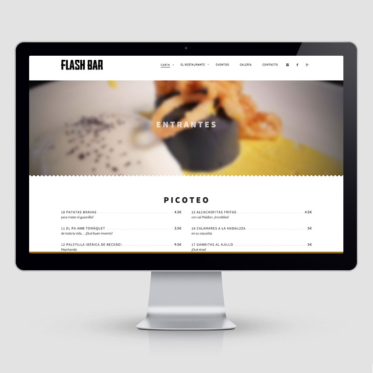 Flash Bar Salou - Portfolio - Diseño y Desarrollo Web Zaragoza